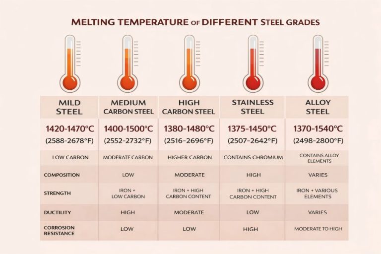 Melting Point of Steel: A Complete Guide - Boberry Machining